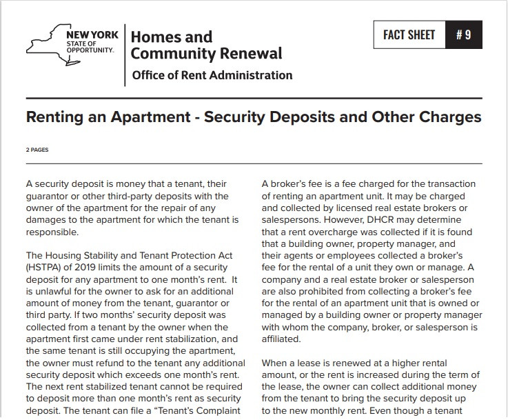 Fact Sheet #36: Historical Deregulation Rent and Income Thresholds ...