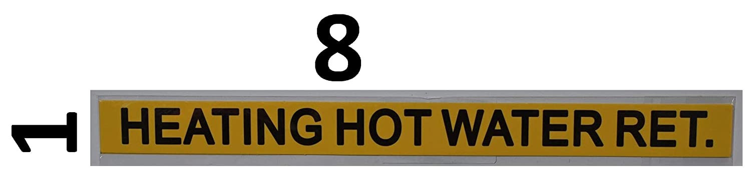 Pipe Marking- STEAM Sign (Sticker Yellow)