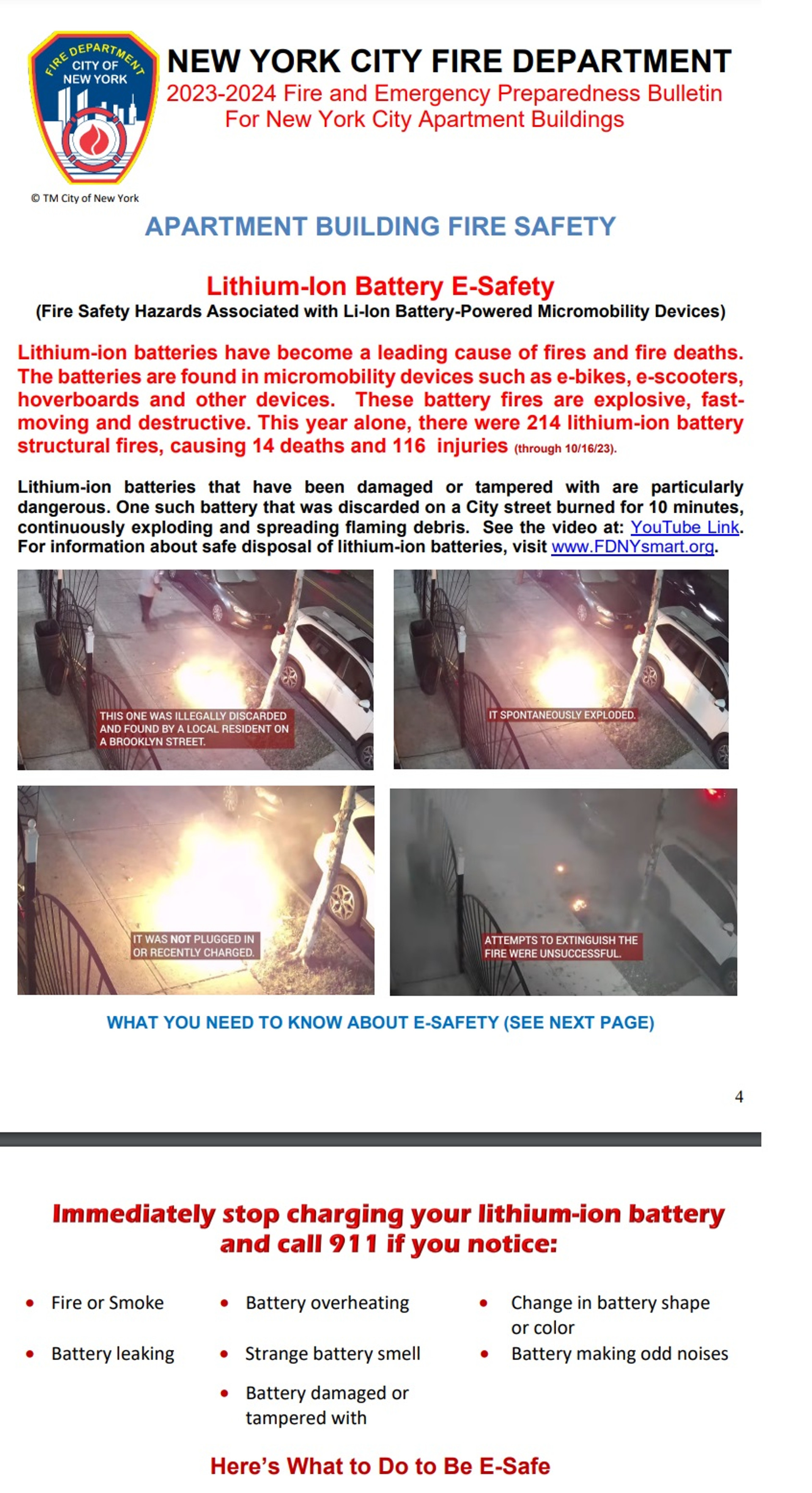2023-2024 Fire and Emergency Preparedness Bulletin For New York City ... 2023-2024 Fire and Emergency Preparedness Bulletin For New York City ...