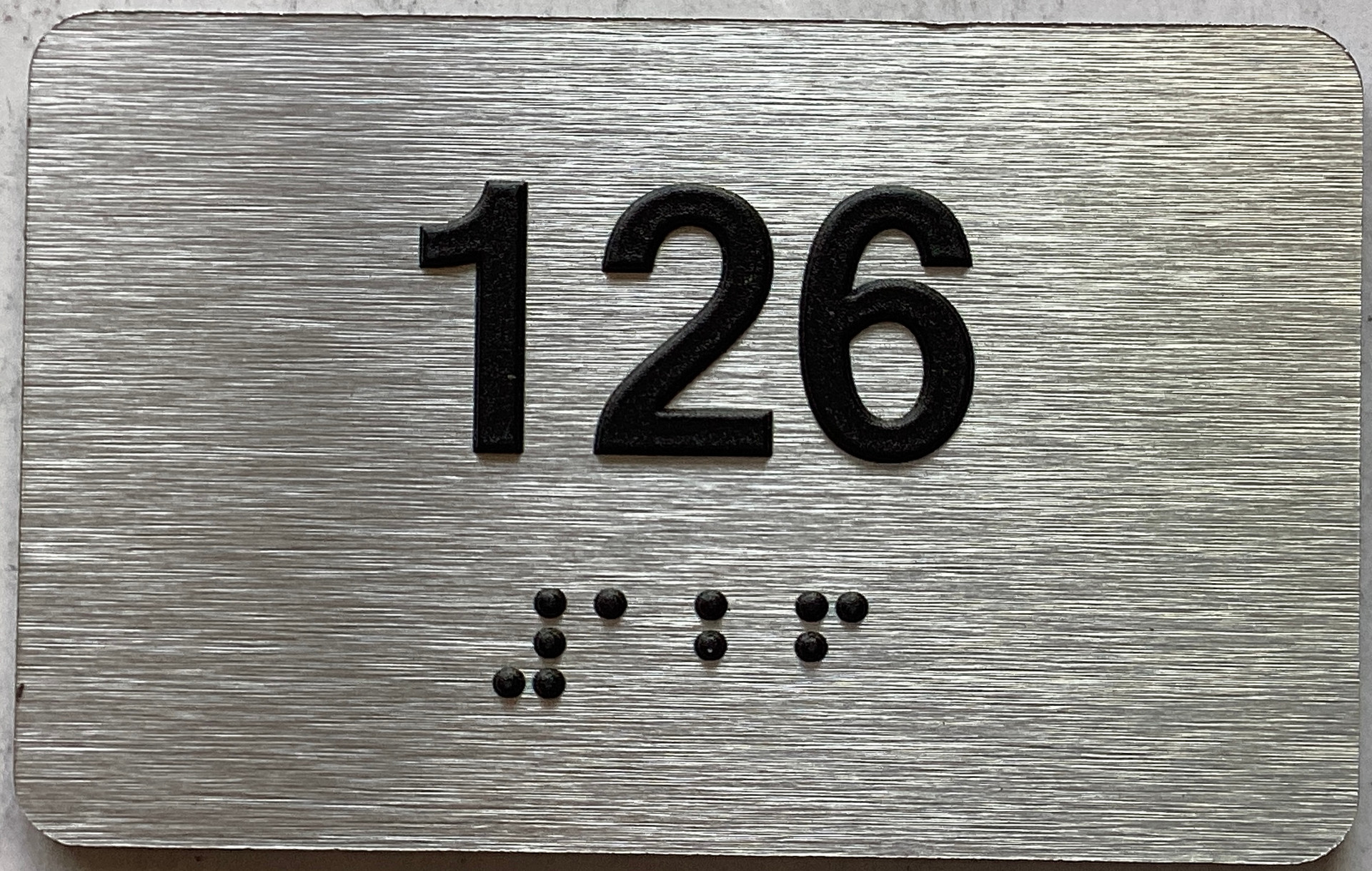 Apartment number 126 sign -Unit Number 126 sign / Suite 126 sign ...