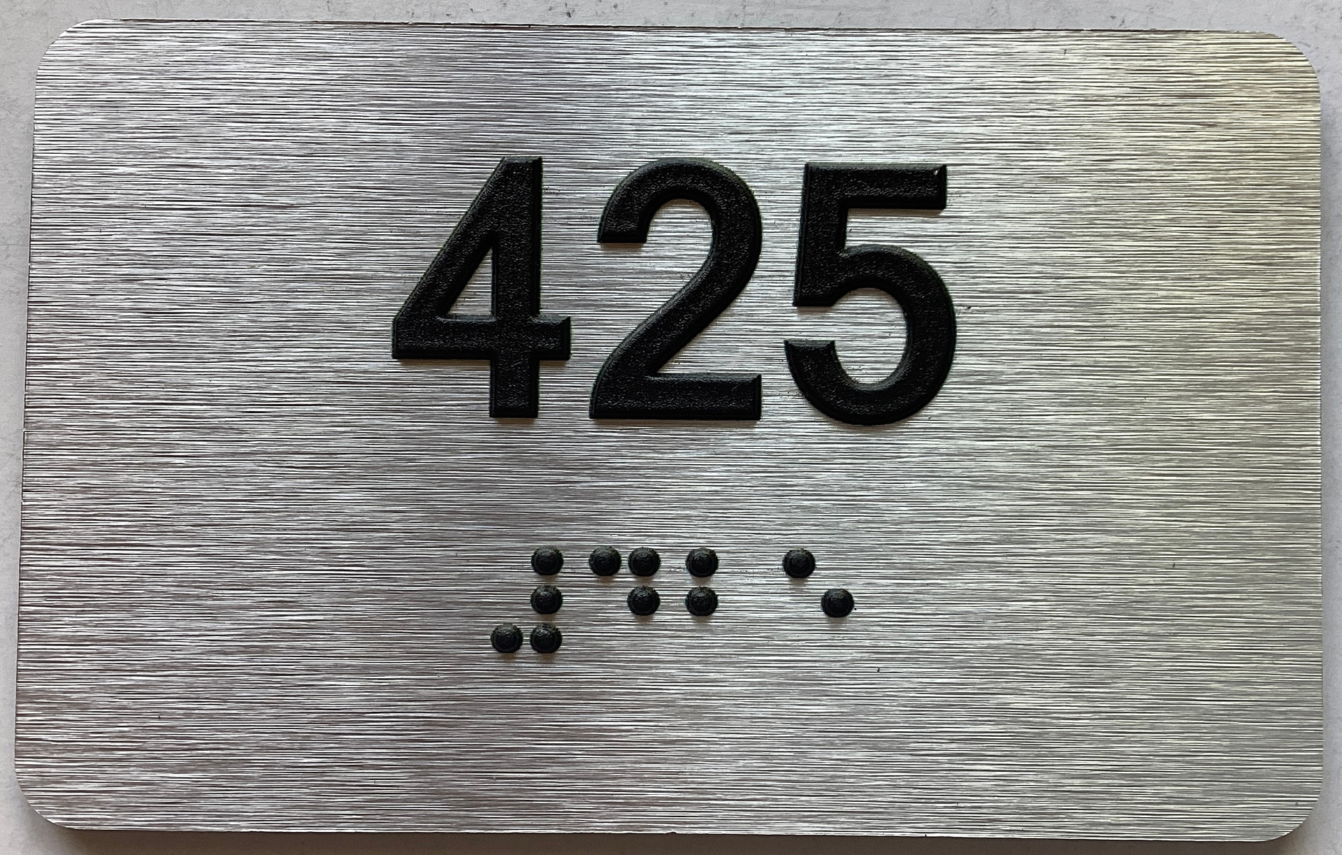 Apartment number 425 sign -Unit Number 425 sign / Suite 425 sign ...