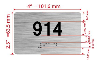 Apartment number 914 sign -Unit Number 914 sign / Suite 914 sign ...