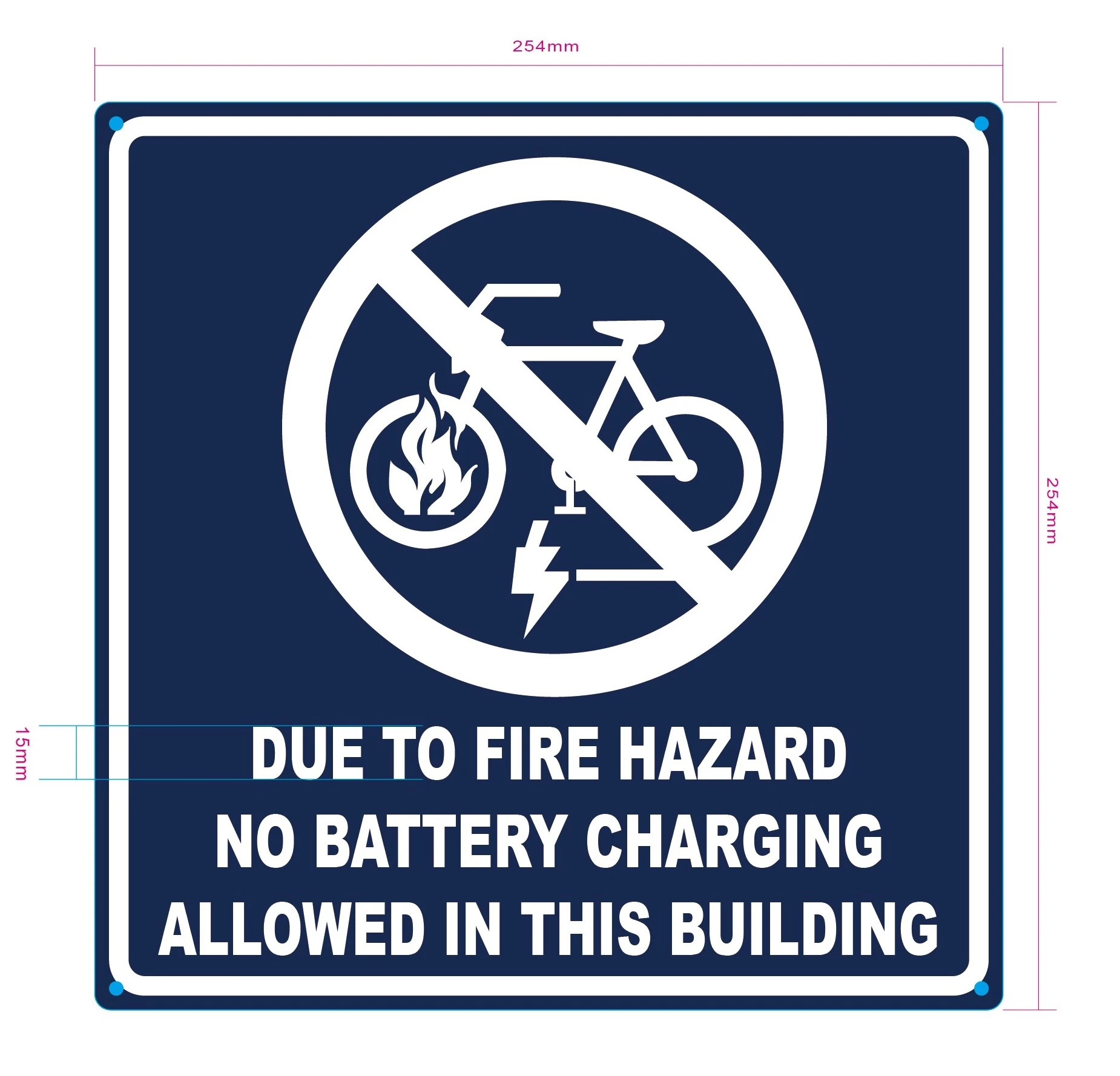 NO E-BIKE SIGNS