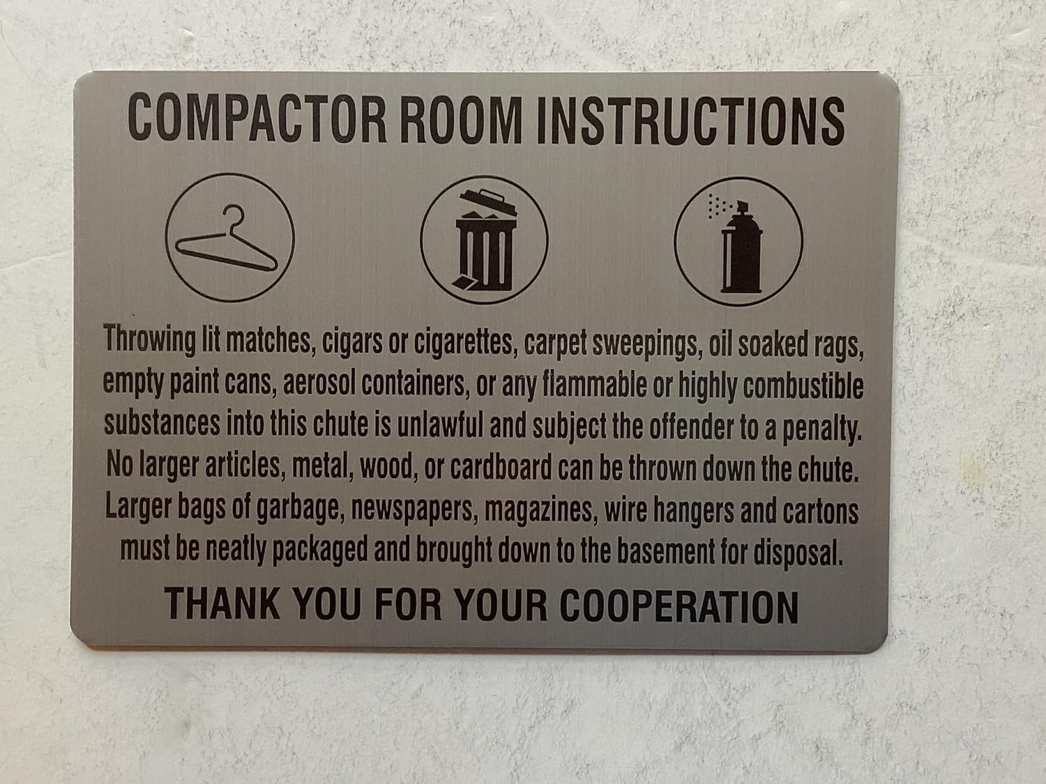 DSNY garbage stickers