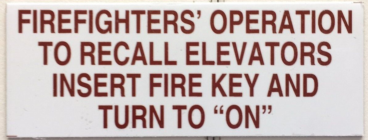 Notice Elevator is Out of Service Sign (White Background,Aluminium, )