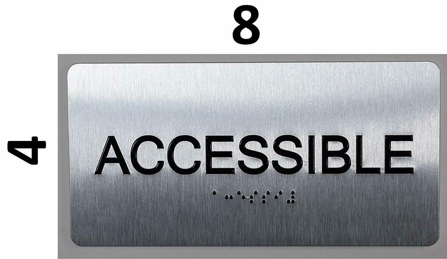 ACCESSIBLE Sign -Tactile Touch Braille Sign - The Sensation line ...