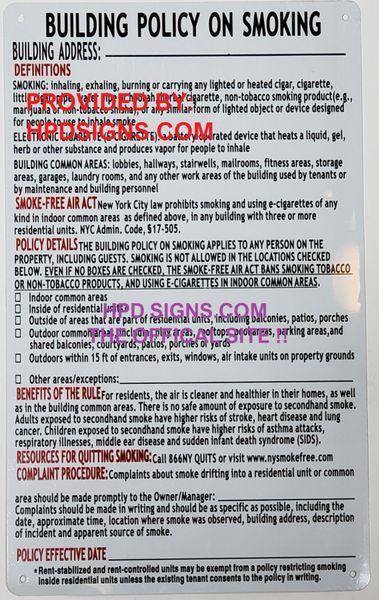 THE OFFICIAL SITE FOR ALL NYC HPD SIGNS, DOB SIGNS AND BUILDING SIGNS ...