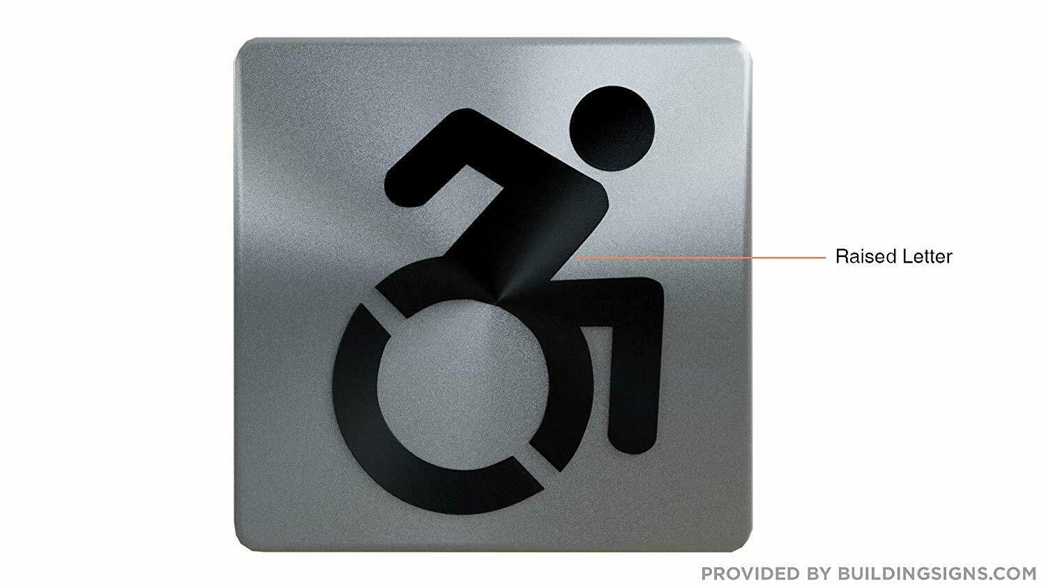 ADA-International Symbol of Accessibility (ISA) Sign-Tactile Signs