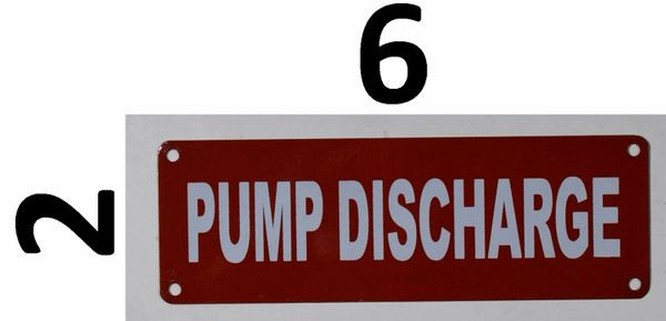 Pump Discharge Sign