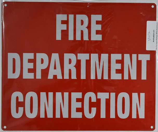 FIRE Department Connection Sign