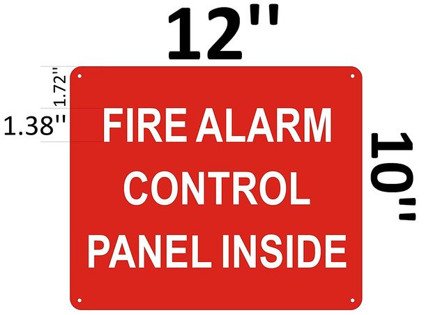 FIRE Alarm Control Panel Inside Sign