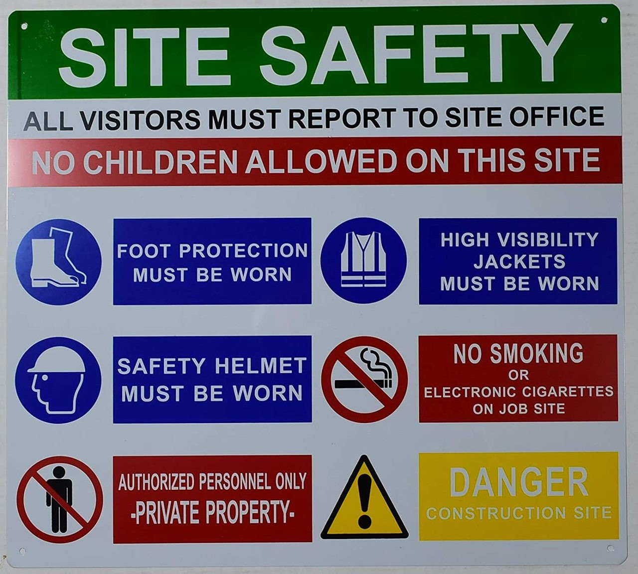 PPE Sign - Site Safety Rules Sign