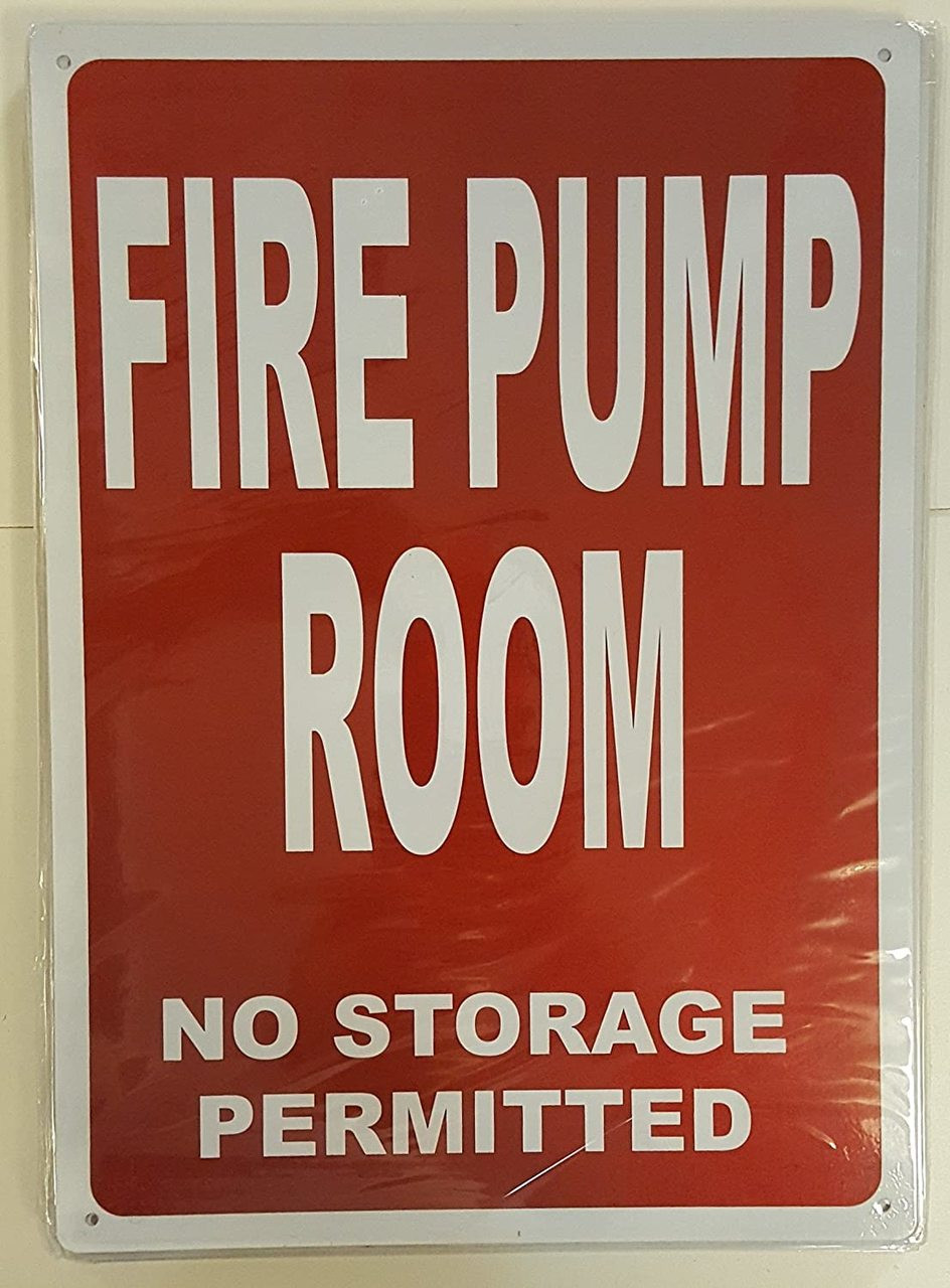 FIRE Pump Room Sign