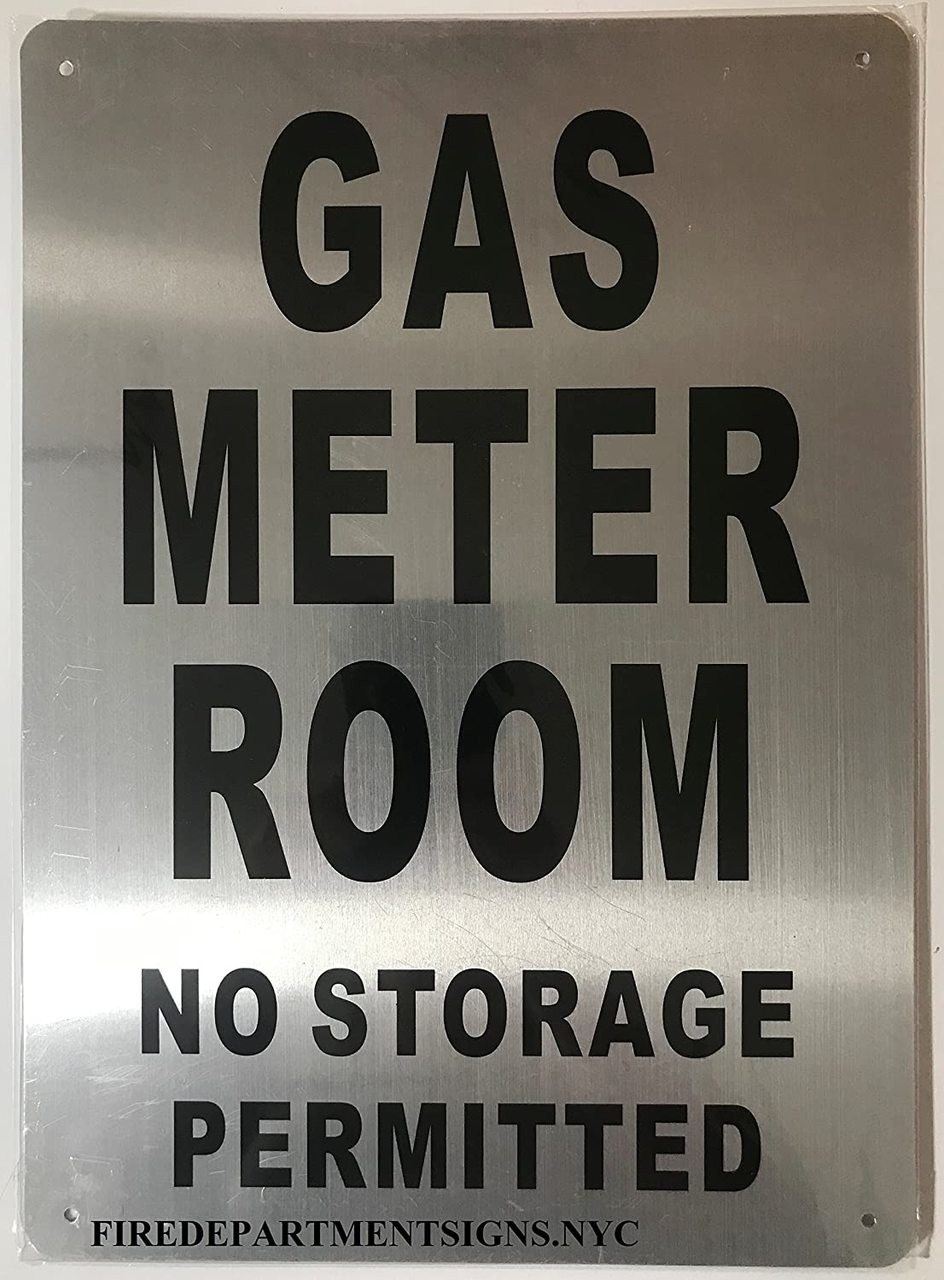 Gas Meter Room Sign