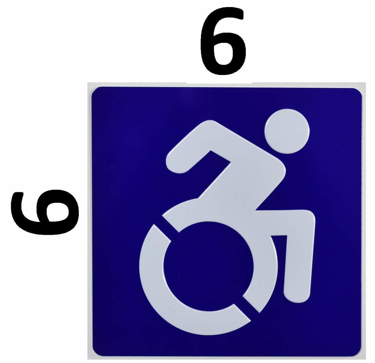 ADA-International Symbol of Accessibility (ISA) Sign Tactile Signs