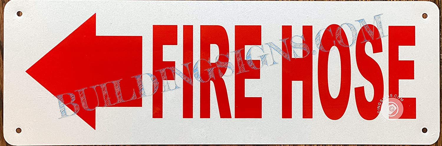 FIRE Hose Arrow Left Sign