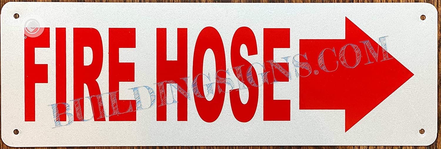 FIRE Hose Arrow Left Sign