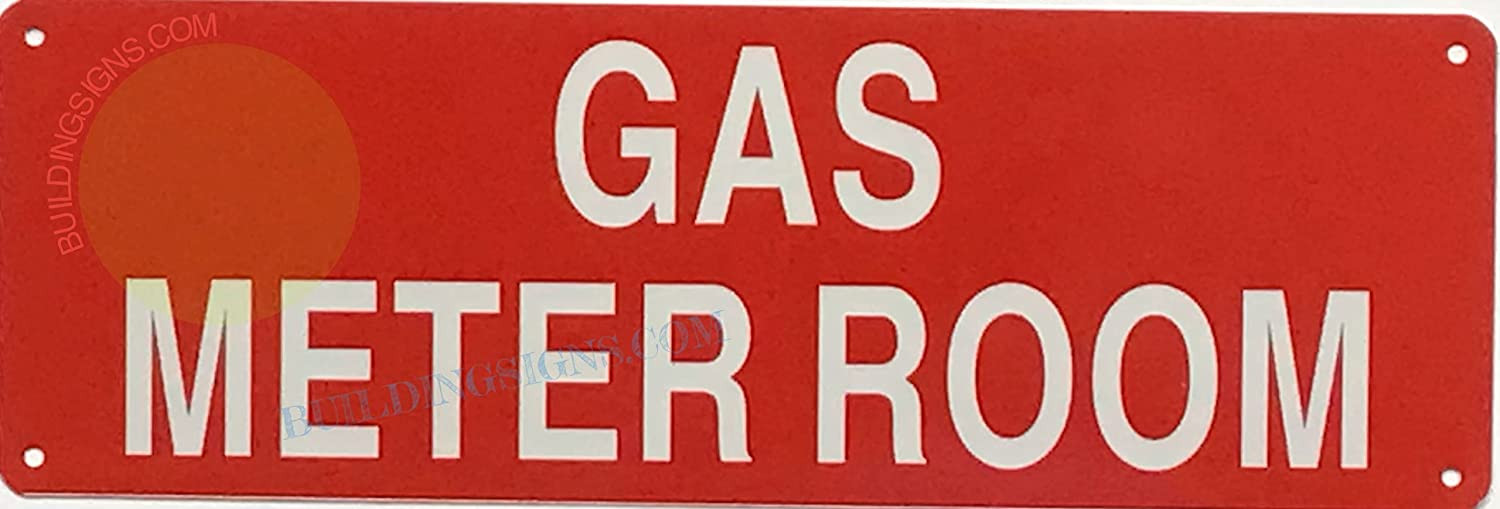 GAS METER ROOM Sign -Tactile Signs BRAILLE-( Heavy Duty-Commercial Use )
