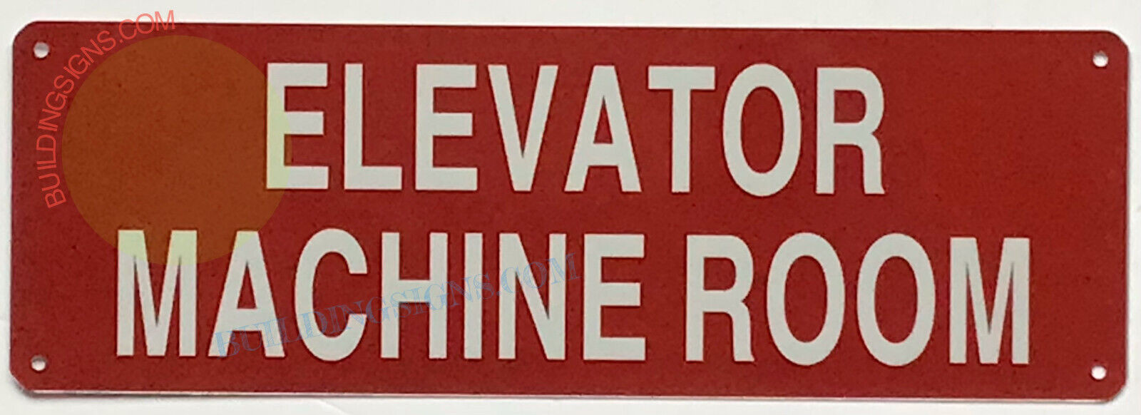 ELEVATOR MACHINE ROOM SIGN (WHITE)