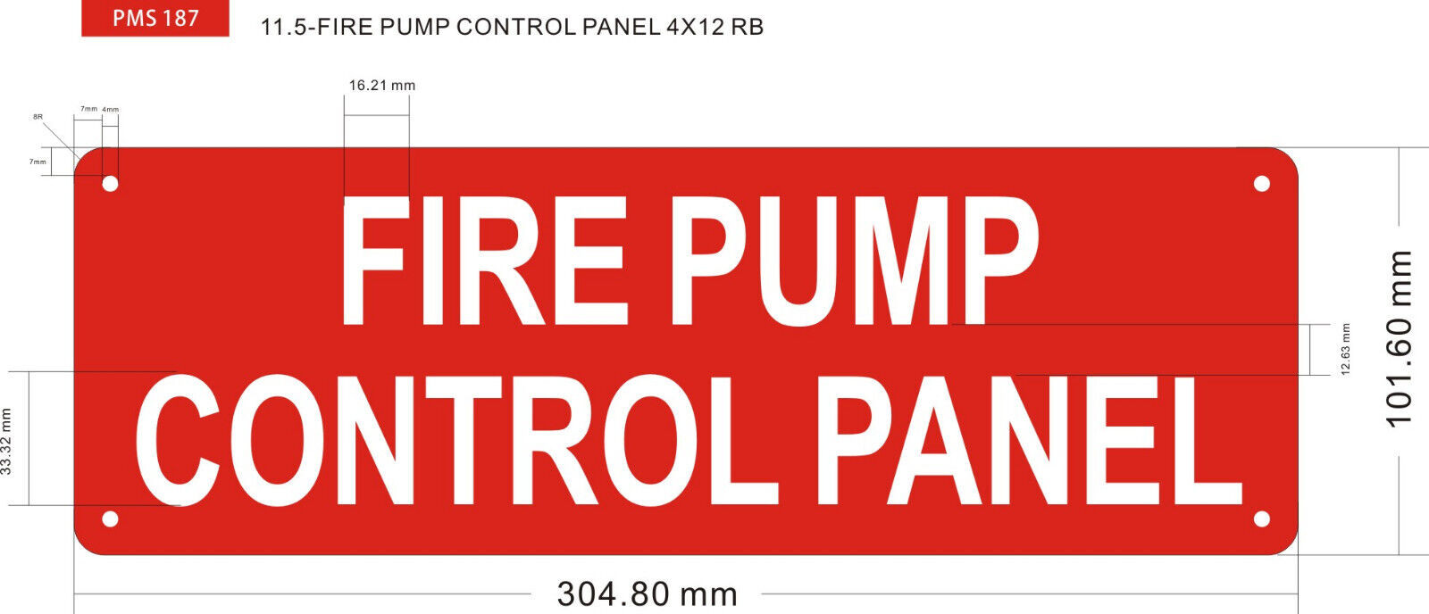 FIRE PUMP ROOM SIGNS