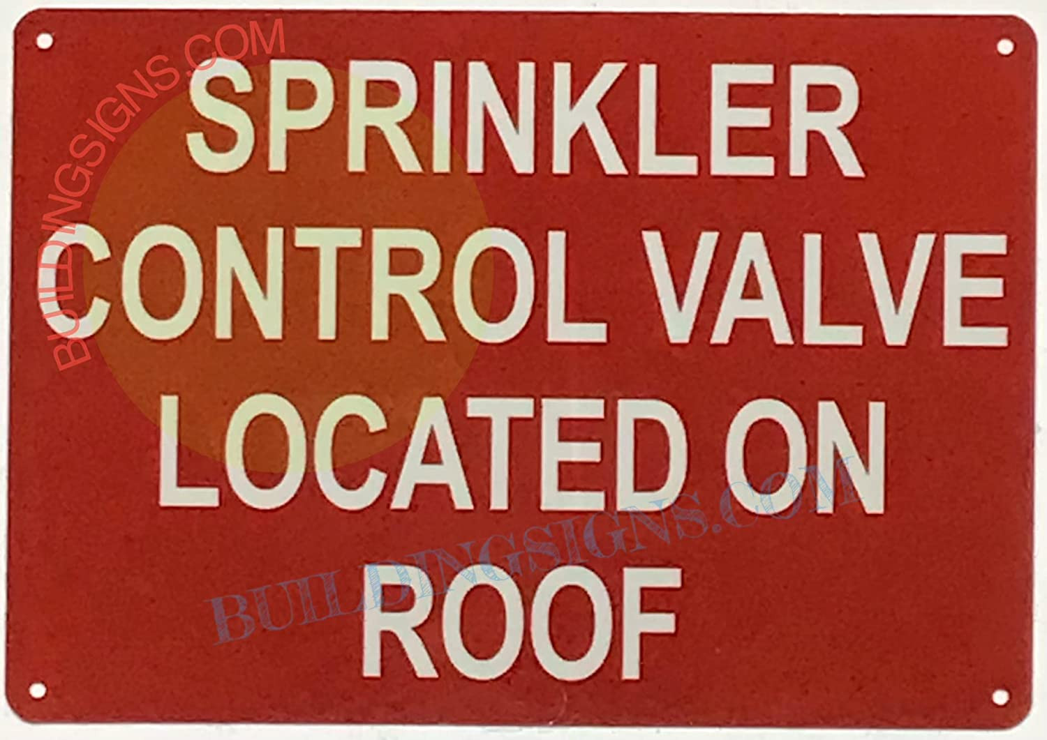 Automatic Sprinkler Shut Off Valve Sign