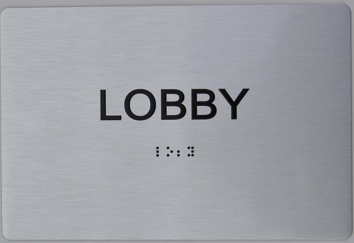 FLOOR NUMBER SIGN Tactile Graphics Grade 2 Braille Text with raised ...