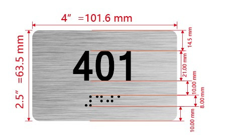 Apartment number 401 sign -Unit Number 401 sign / Suite 401 sign ...