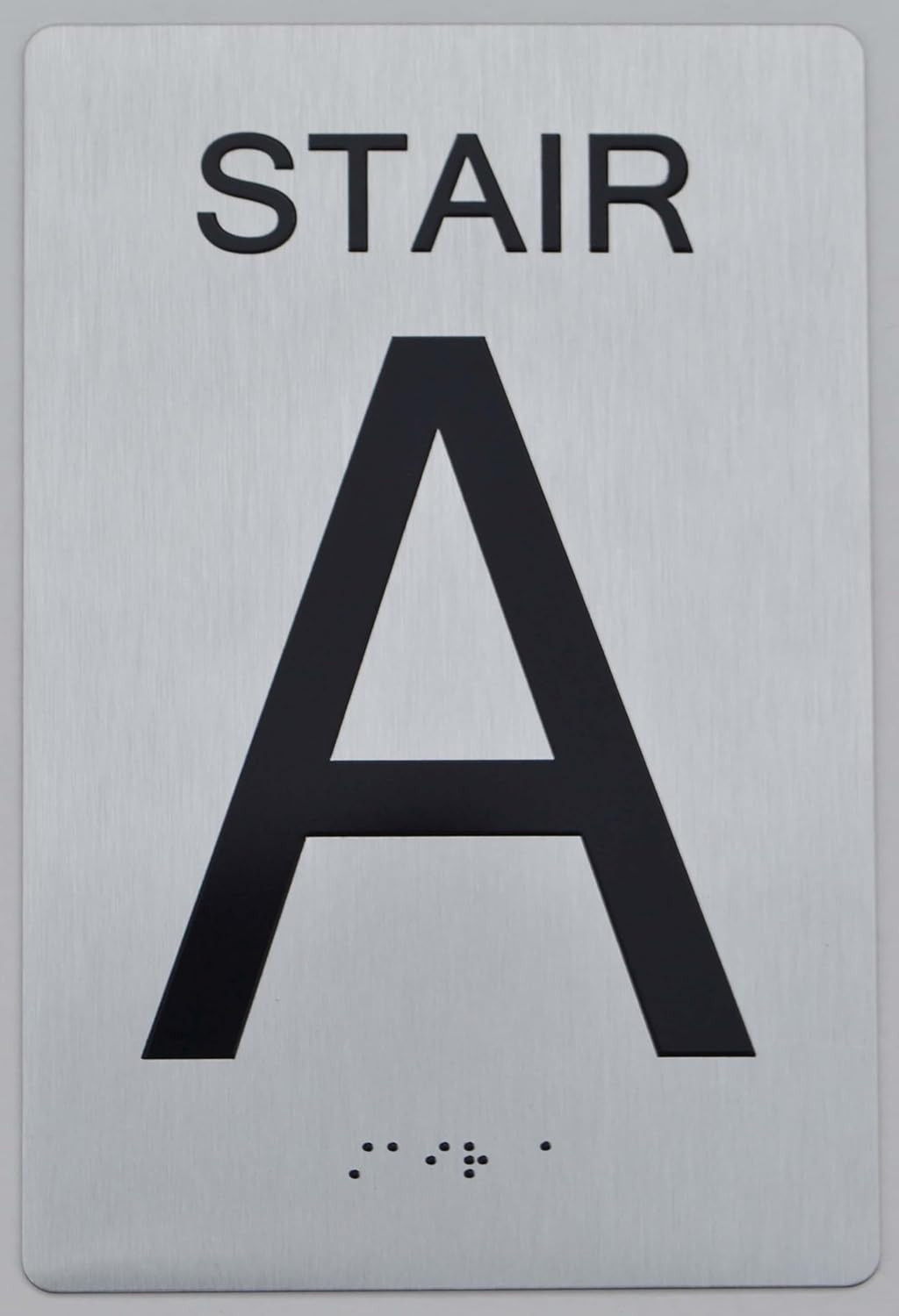 FLOOR NUMBER SIGN Tactile Graphics Grade 2 Braille Text with raised ...