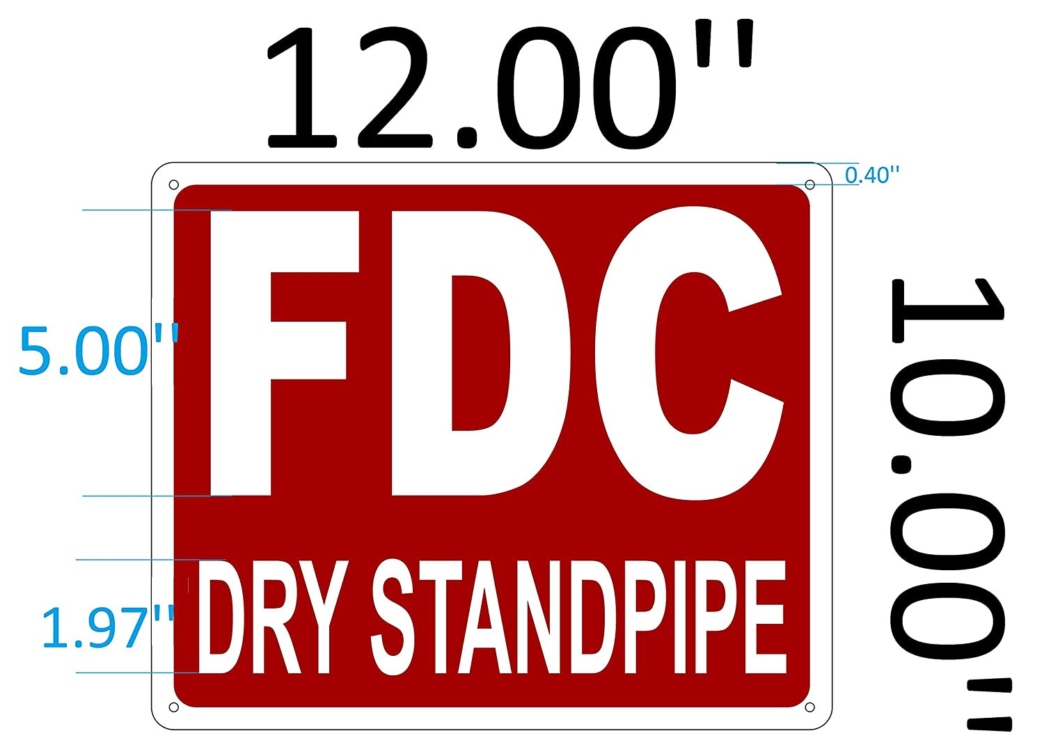 FDC DRY STANDPIPE Sign