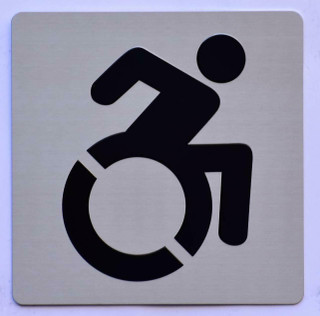 ADA International Symbol of Accessibility (ISA) Sign -Tactile Signs