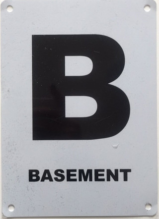 BASEMENT SIGN