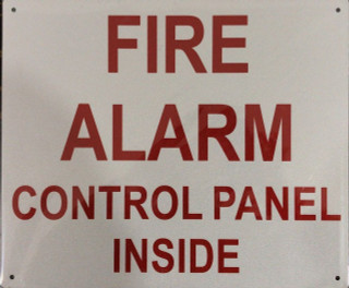 Fire Alarm Control Panel Inside Sticker
