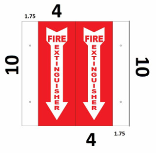 Fire ExtinguisherD Projection Sign