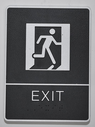 FIRE EXIT NO Entry Sign