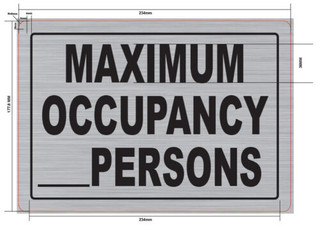 Occupancy Sign