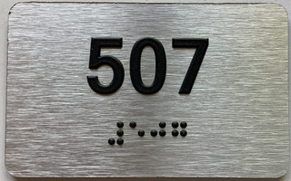 Apartment number 507 sign -Unit Number 507 sign / Suite 507 sign ...