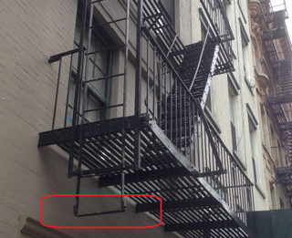 Fire Escape Drop Ladder NYC