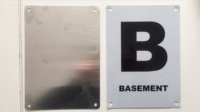 BASEMENT SIGN