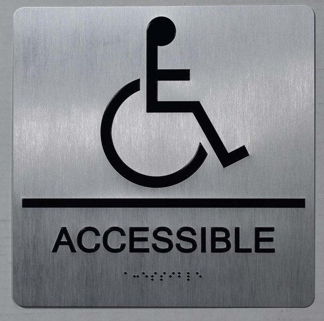 ADA-International Symbol of Accessibility (ISA) Sign-Tactile Signs