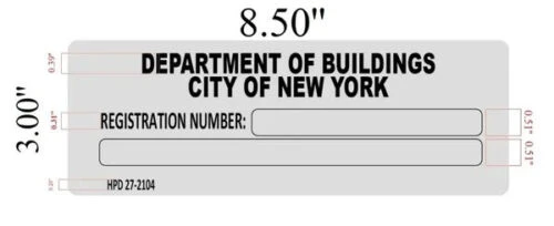 NYC HPD SIGNS