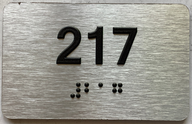 Apartment number 217 sign -Unit Number 217 sign / Suite 217 sign ...