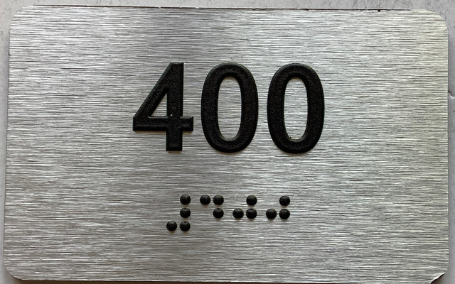 Apartment number 400 sign -Unit Number 400 sign / Suite 400 sign ...