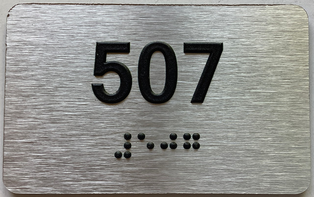 Apartment number 507 sign -Unit Number 507 sign / Suite 507 sign ...