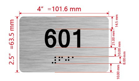Apartment number 601 sign -Unit Number 601 sign / Suite 601 sign ...
