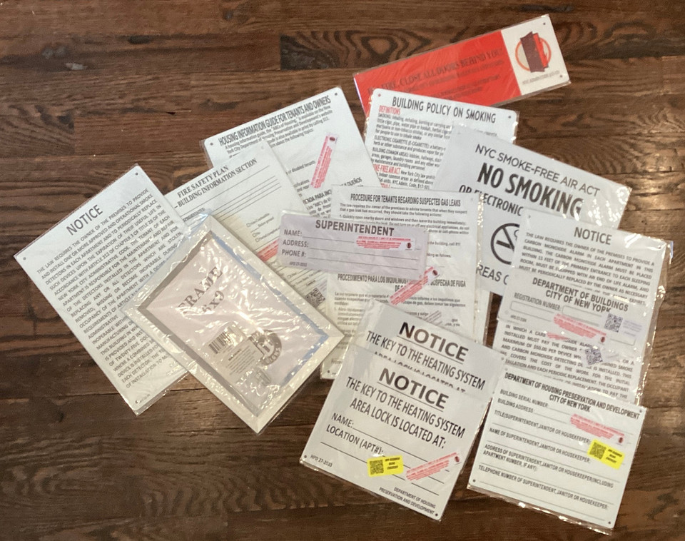 HPD NYC Sign Packages by Unit Count | Building Compliance