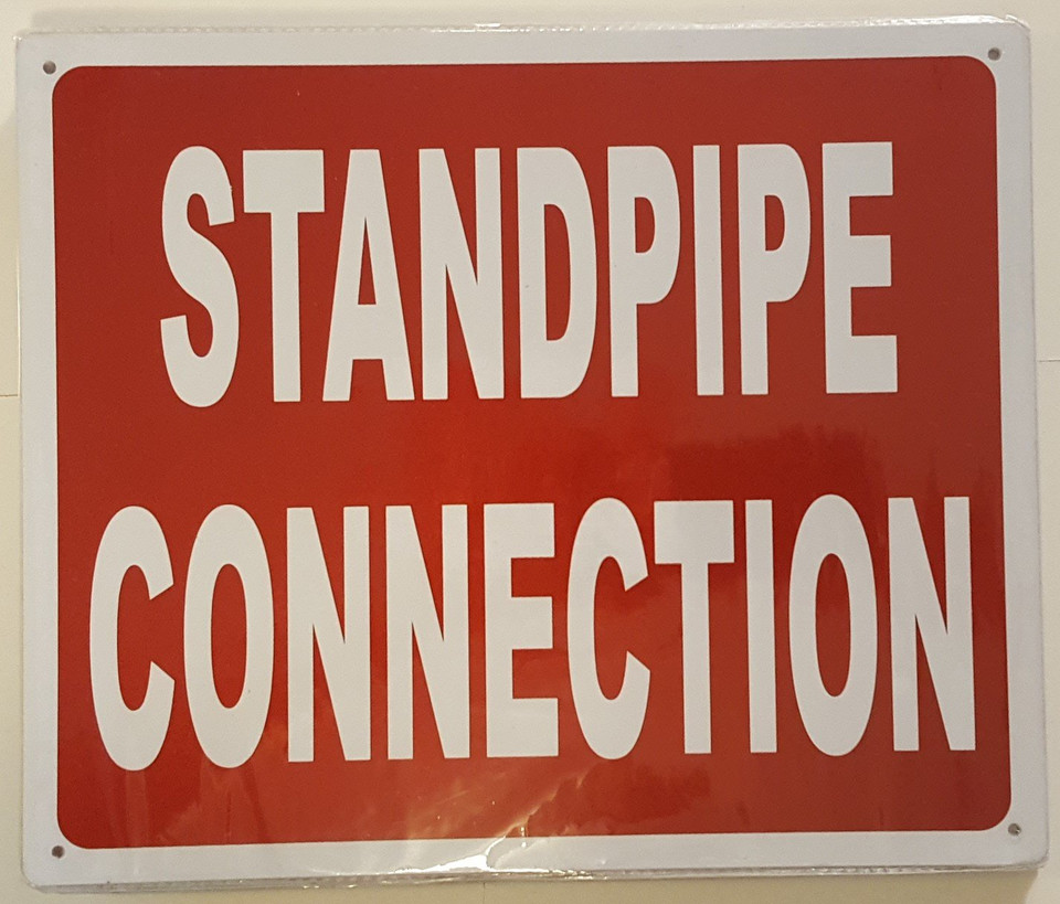 FIRE Department Connection Sign