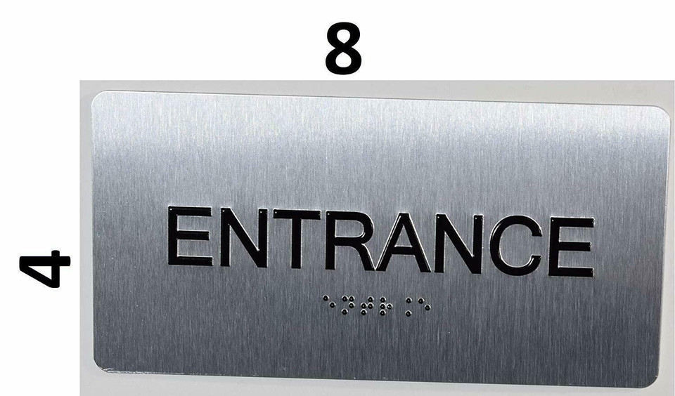 Entrance Sign -Tactile Touch Braille Sign - The Sensation line -Tactile ...