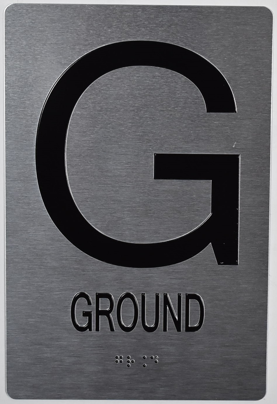 Ground Floor Sign -Tactile Touch Braille Sign- The Sensation line ...