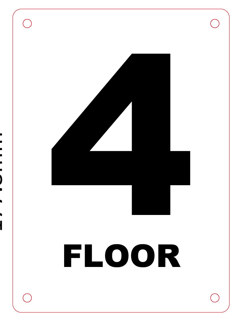 GROUND FLOOR NUMBER SIGN