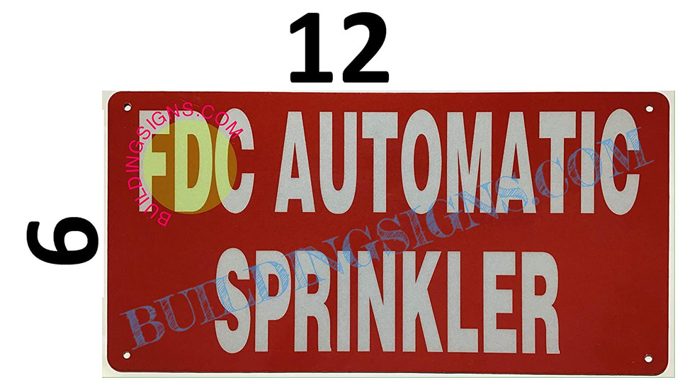 FDC Automatic Sprinkler Sign